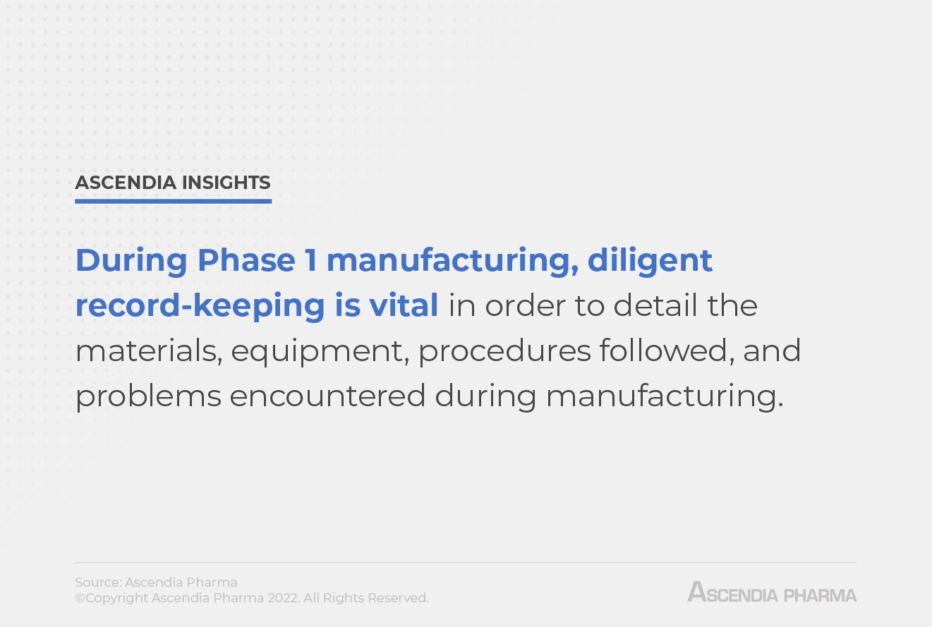 Phase 1 Manufacturing: How to Prepare | Ascendia